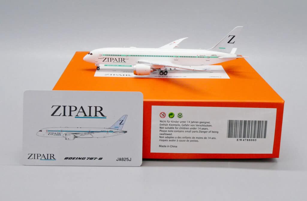 JC Wings 1:400 ZIPAIR Tokyo Boeing B787-800 Dreamliner 'Flaps Up ...