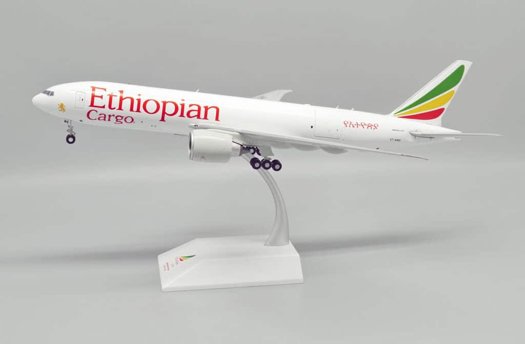 JC Wings Interactive Series 1:200 Ethiopian Airlines Cargo Boeing B777 ...