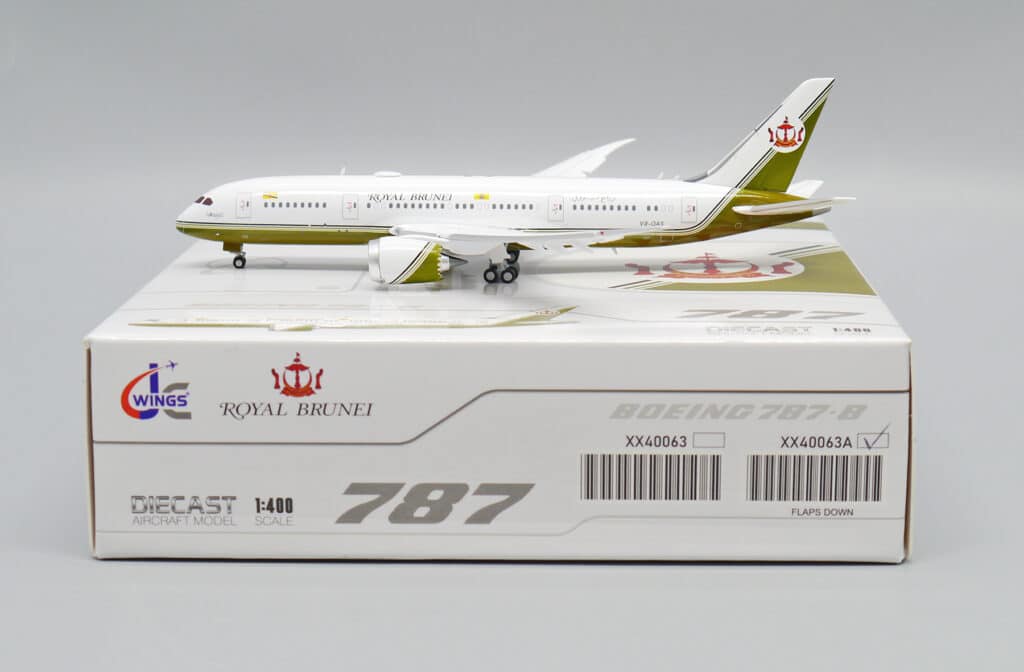 JC Wings 1:400 Brunei Government Boeing B787-800 Dreamliner BBJ VIP ...