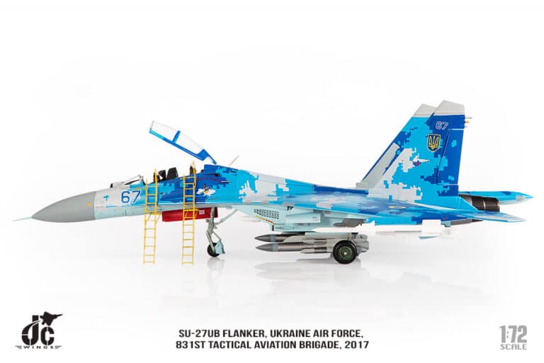 JC Wings Military 1:72 Ukrainian Air Force Sukhoi Su-27UB Flanker-C ...