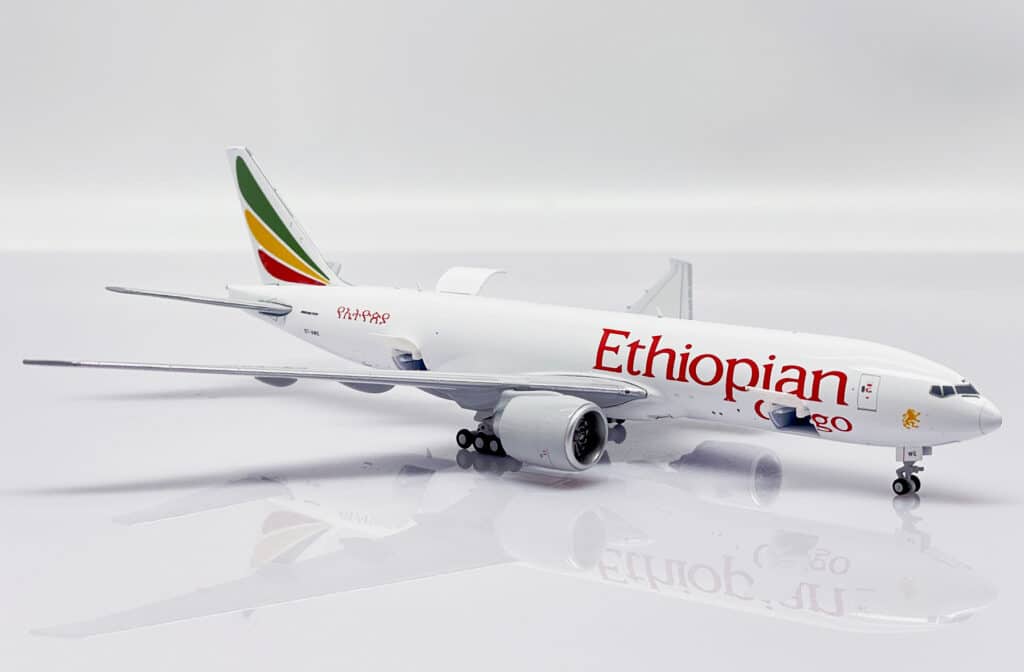JC Wings Interactive Series 1:400 Ethiopian Airlines Cargo Boeing B777 ...