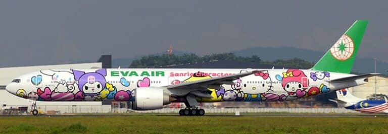 Aviation 400 1:400 Eva Air Boeing B777-300(ER) "Hello Kitty - Lolly Jet ...