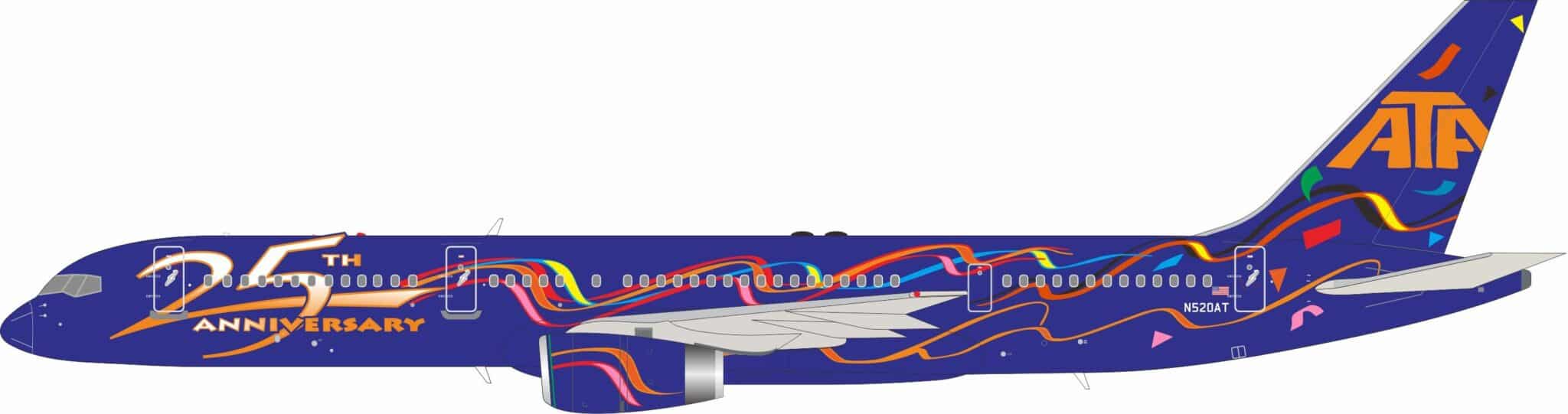 InFlight 200 1:200 American Trans Air (ATA) Boeing B757-200 "25th ...