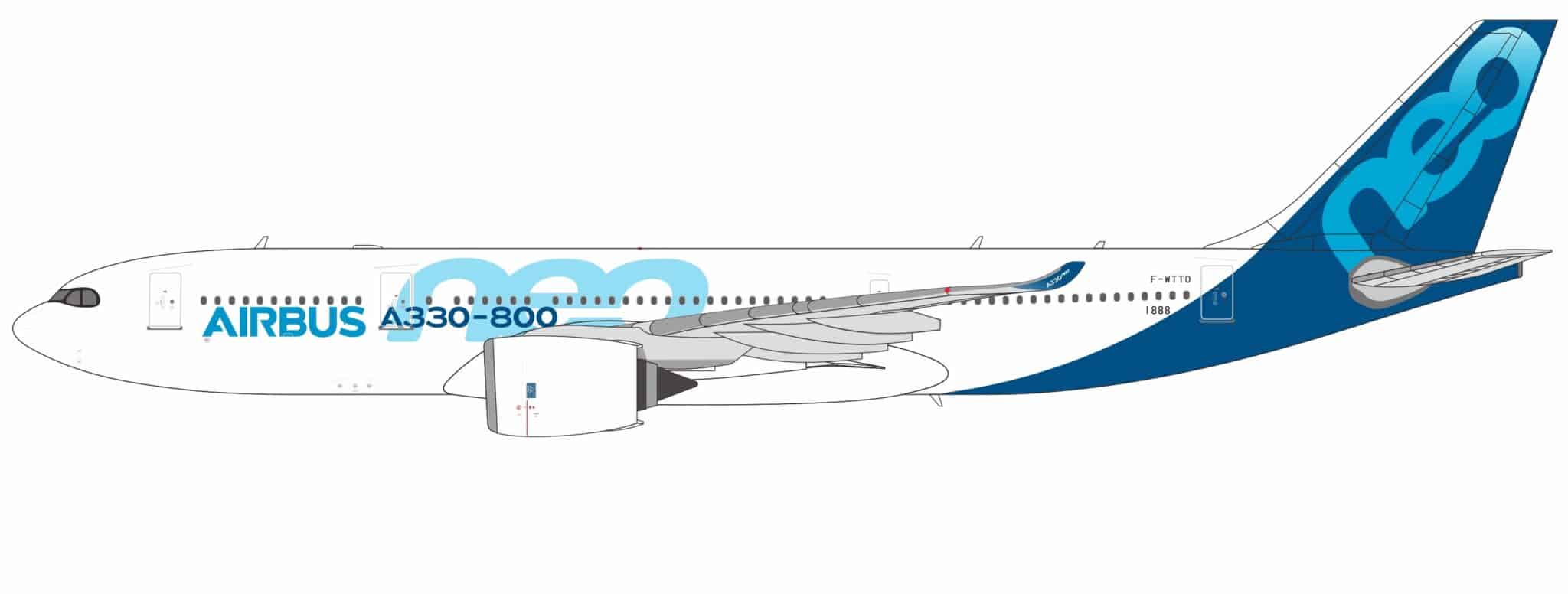 NG Models 1:400 Airbus Industries Airbus A330-800neo "House Colours" F ...