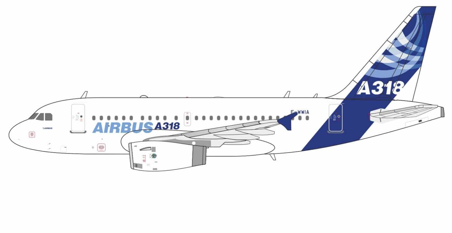 NG Models 1:400 Airbus Industries Airbus A318-100 "House Colours" F ...